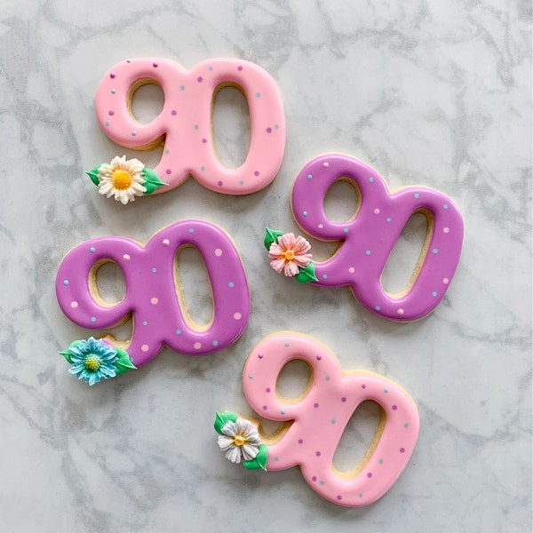 90 Ninety Cookie Cutter and Fondant Cutter and Clay Cutter - Etsy