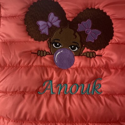 Black Girl Embroidery Design, 4 Sizes, Instant Download - Etsy