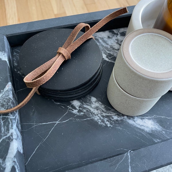 Genuine Leather Desk Blotter, Leather Desk MAT, Leather Writing Pad ...