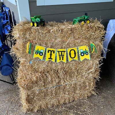Tractor Banner, John Deere Banner, Green Tractor Banner, Barnyard ...