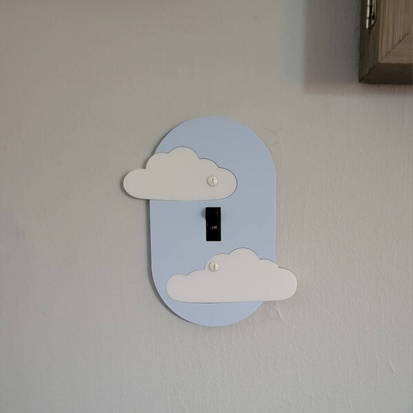 Floating Clouds Light Switch Plate and Outlet Covers - Multiple Options ...