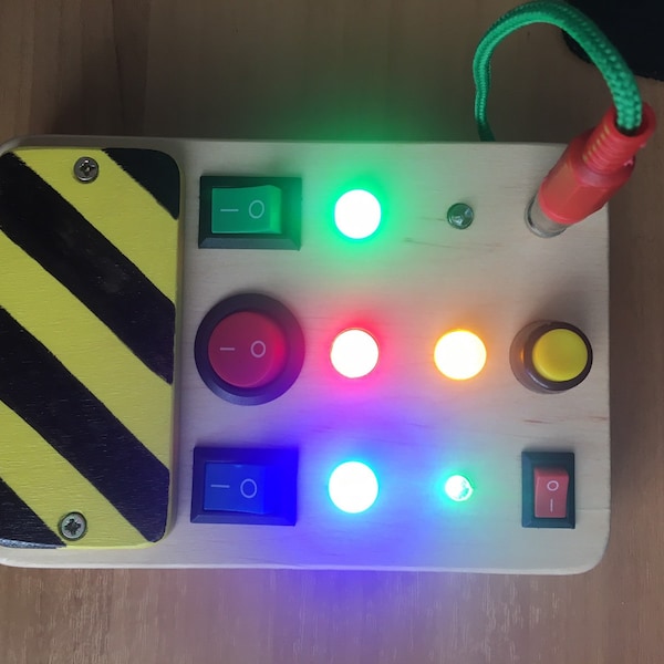 LED Light Busy Board for Baby Personalized Activity Board Switch Box ...