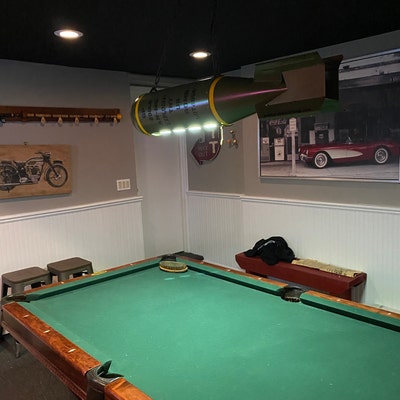 WW2 Pool Table Replica Bomb Light/work Bench Light - Etsy