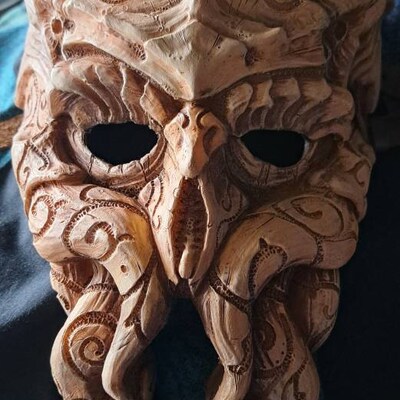 Thanatos Flexible Skull Mask/shoulderpad for Larp Rev Cosplay ...