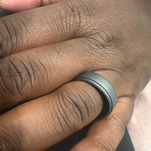 Custom Engraved Silicone Ring for Men Women Personalized | Etsy