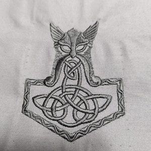 Thor's Hammer Machine Embroidery Design File - Etsy