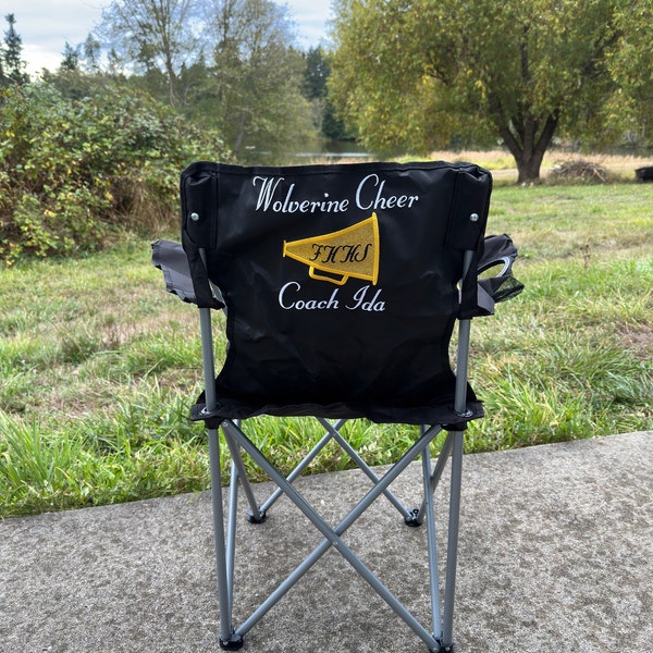 Cheerleading Camp Chair, Cheer Mom Chair, Sports Chair, Lawn Chair ...