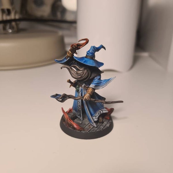 Mage Miniature Wizard Mini Sorcerer Dungeons and Dragons Mini RPG ...