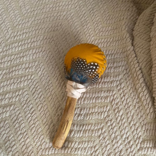 Shipibo Seed Rattle Maraca Handle Part Made From Aya Vine Traditional ...