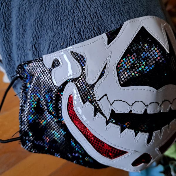 Comedian Wrestling Mask Luchador Mask Halloween Cosplay Mask Mardi Gras ...
