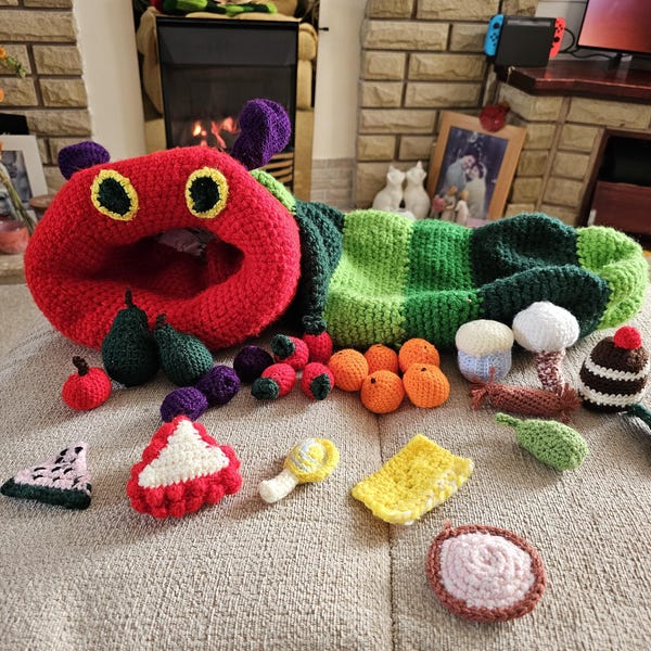The Hungry Caterpillar, Butterfly & Cocoon Crochet Pattern - Etsy