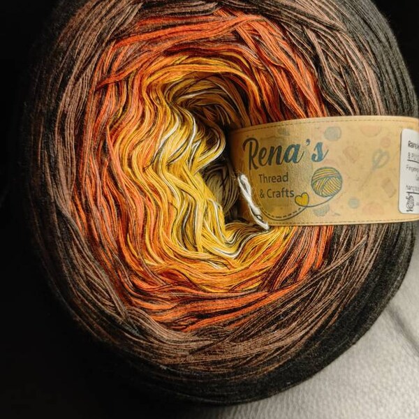 Rare Amber Inspired, Cotton Gradient, Cake Yarn, 8ply Soft Fingering ...