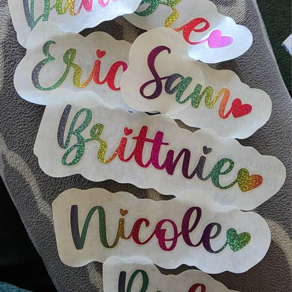 Holographic, Glitter, Glow in the Dark - Custom Vinyl Decal ...
