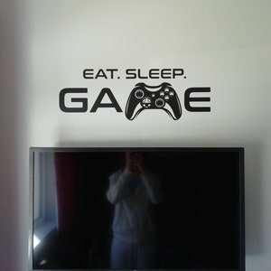 Eat Sleep Game Vinyl Wall Sticker Wall Print Wall Decal - Etsy UK