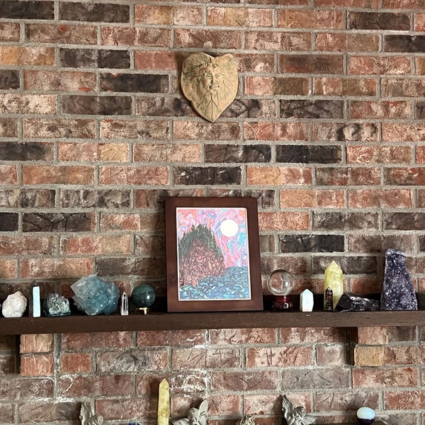 Moon, Mountain and Sea Technicolor Line Drawing - Etsy