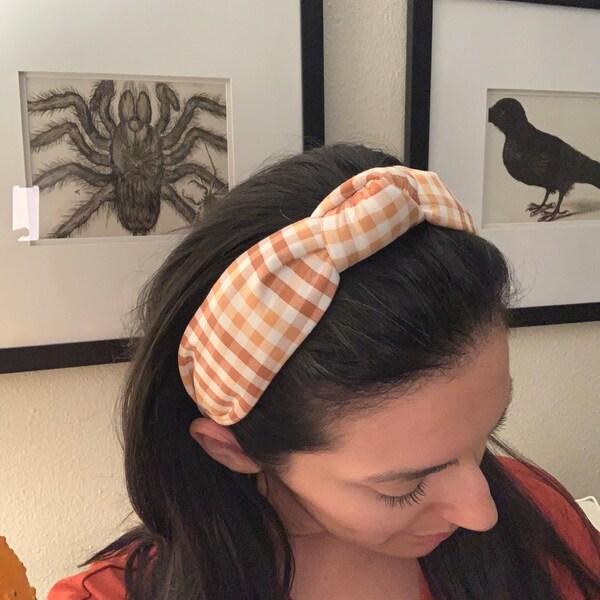 Fall Top Knot Headband, Womens Knotted Headband, Kids Headband, Fabric ...