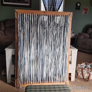 Adjustable Rug Twining Loom for Rugs, Runners, Hot Pads, Place Mats and ...