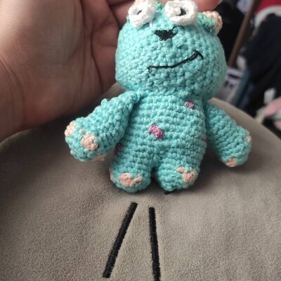 Mini Monster-keychain Version Crochet Pattern by Aquariwool Crochet ...