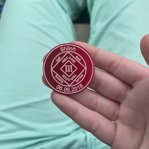 Personalized NA Anniversary Token, Anodized Aluminum Narcotics ...