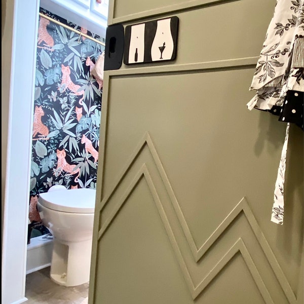 Bar Restroom Sign, Unisex Restroom Sign, Risqué Tavern Restroom Sign ...