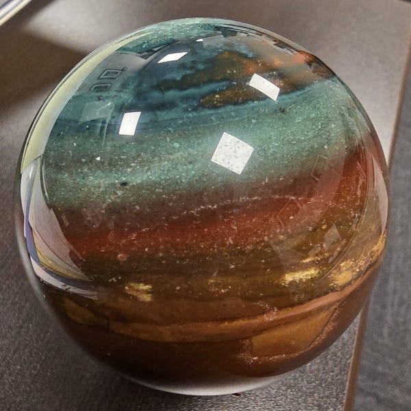 Azurite Chrysocolla Crystal Sphere - Etsy