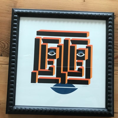 Chunky Bead Black Picture Frame Custom Framing A3 A4 A5 4x4 5x7 8x10 8 ...