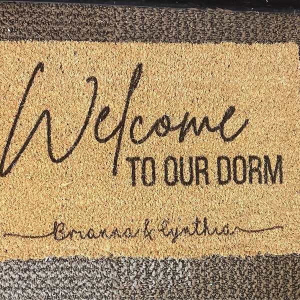 Doormat for Dorm, Personalized Dorm Doormat, Dorm Decor for College ...