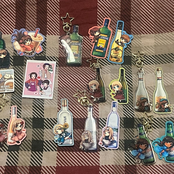 Hetalia Keychain – APH United Kingdom Bros & Ireland Alcohol Drinks ...