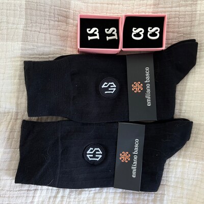 Personalized Initials Socks for Groomsmen Proposal Gifts , Embroidered ...