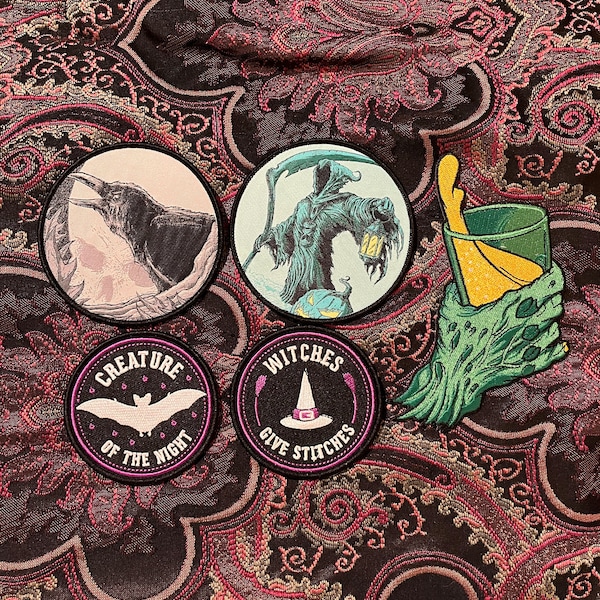 Creature of the Night Embroidered Patch - Etsy