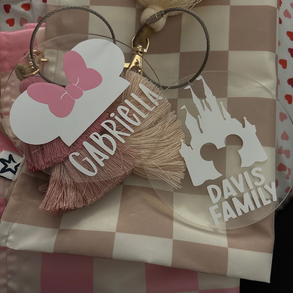 Disney Inspired Stroller Tag | WDW Custom Tag | Acrylic Personalized ...