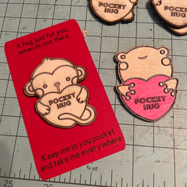 Pocket Hug Animals - Laser SVG Cut File – Glowforge Ready - Etsy