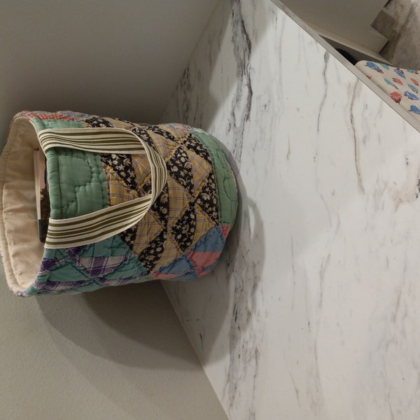 Large Antique Quilt Bucket style 3 - Etsy