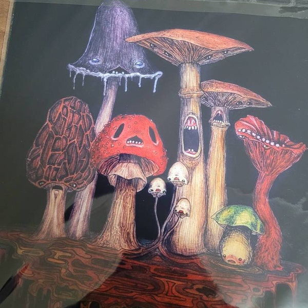 The Miserable Mushrooms, Spooky Mushrooms, Creepy Cottagecore, Macabre ...