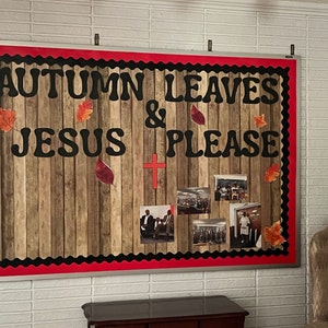 Fall in Love With Jesus - Christian Bulletin Board Set - Christian ...
