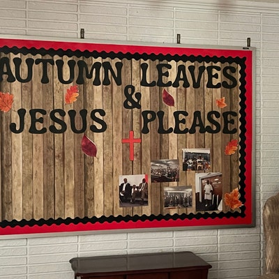 Fall in Love With Jesus Christian Bulletin Board Set Christian ...