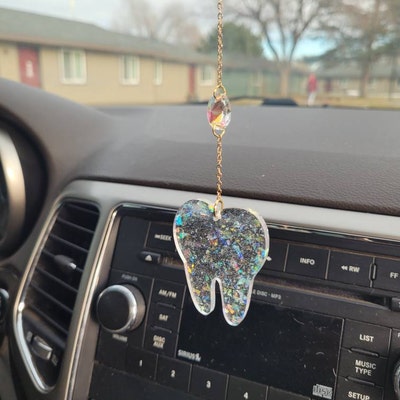 Resin Tooth Suncatcher, Dental Suncatcher, Dental Car Charm, Tooth Car ...