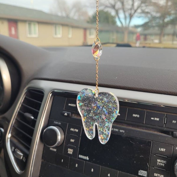 Resin Tooth Suncatcher, Dental Suncatcher, Dental Car Charm, Tooth Car ...