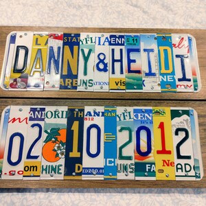 Custom License Plate Signs Personalized Gift Custom Gifts - Etsy