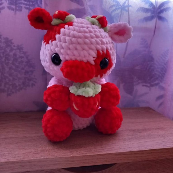 Crochet Cow, Pineapple Cow Plushie, Cow Plushie, Crochet Cow Plush - Etsy