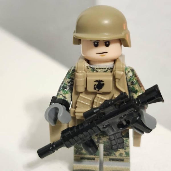 Battle Brick Air Force Security Forces Airman Minifigure Made With Real ...
