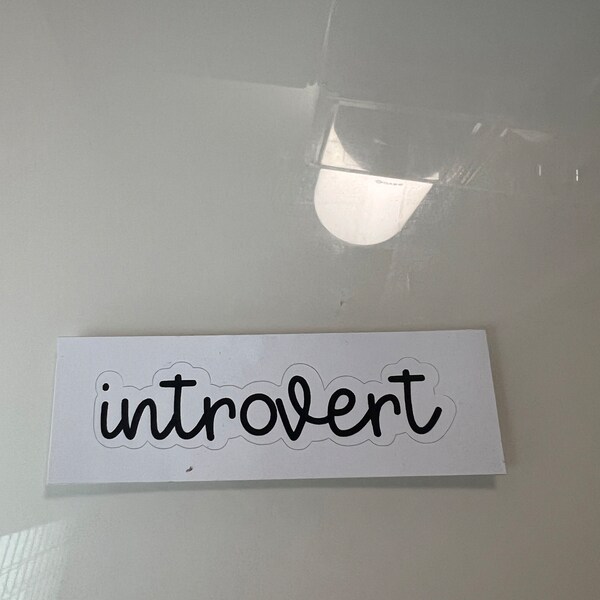 Introvert Sticker, Introvert Decal, Sarcastic Stickers, Laptop Decal ...