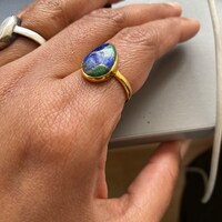 Buy Copper White Calcite Square 10mm Micron Gold Plated 925 Online in ...