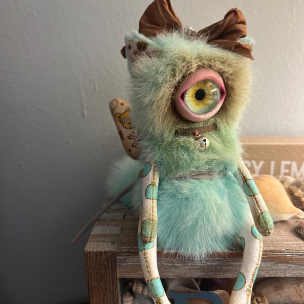 Pink Gentle Teddy Bear - Cyclops _ MADE-TO-ORDER! - Etsy