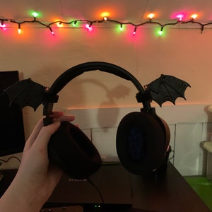 Bat Wings Ears Headphone Attachment Gaming and Live Streaming Headset ...