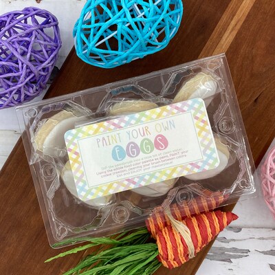 Instant Download PYO Easter Mini Cookies Egg Carton Sticker Label Tag, Printable Spring Pastel ...