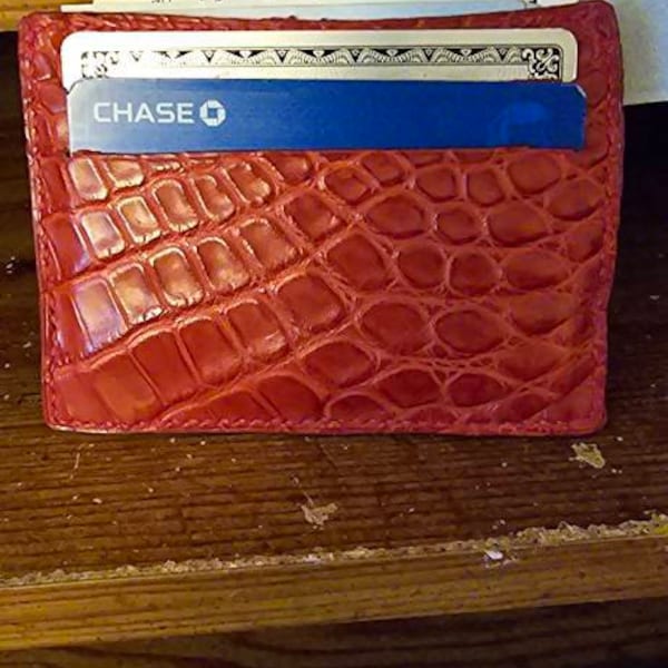 Alligator Card Holder, Alligator Card Case, Alligator Wallet, Alligator ...