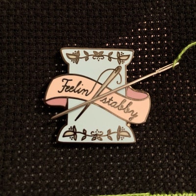 Hard Enamel feelin Stabby Exclusive Magnetic Needle Minder Spool of ...