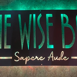 Personalized Bar LED Metal Art Sign / Light up Pub Metal Sign / Multi ...