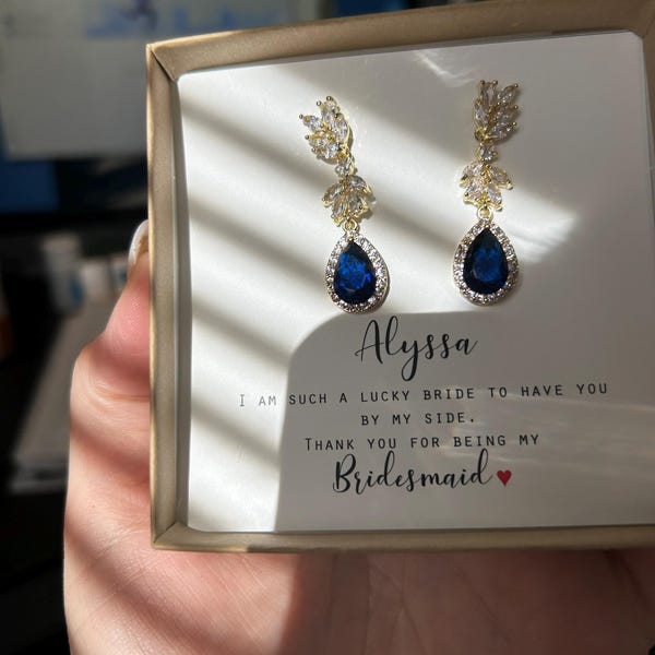 CUSTOM NBP Wedding Jewelry Bridesmaid Earrings Jewelry Pink Opal Blush ...